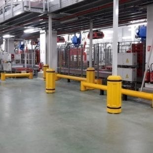 Flex Impact Polymer Traffic Barriers - Materials Handling