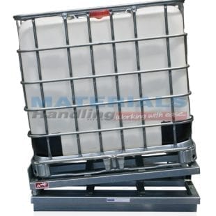IBC Tilting Stand Spring Operated Container Emptying - Materials Handling