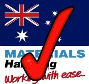 AS4801 Certification - Materials Handling