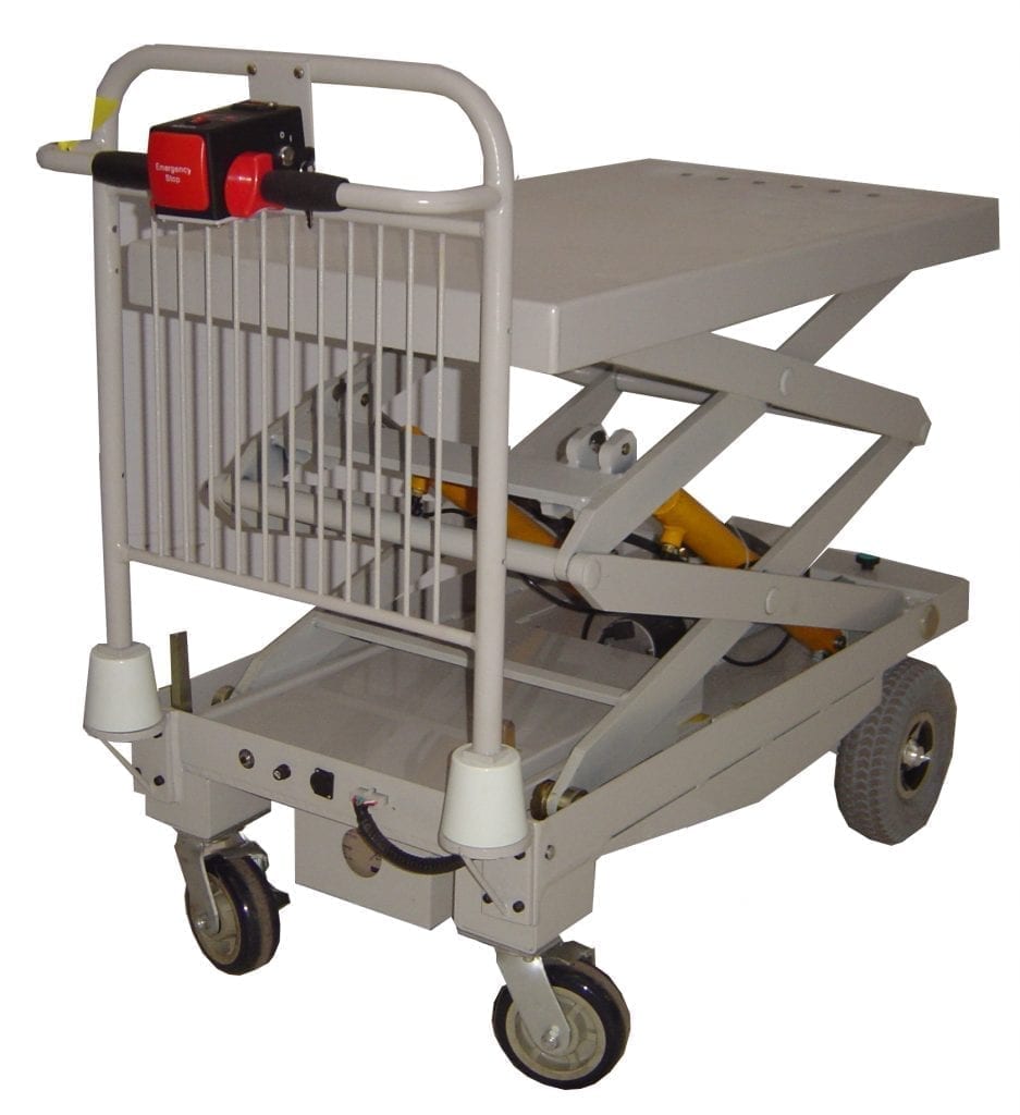 Powered Lift and Drive Scissor Trolleys - Materials Handling