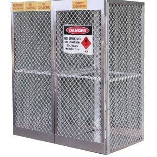 Gas Cylinder Storage Cages Aluminium - Materials Handling