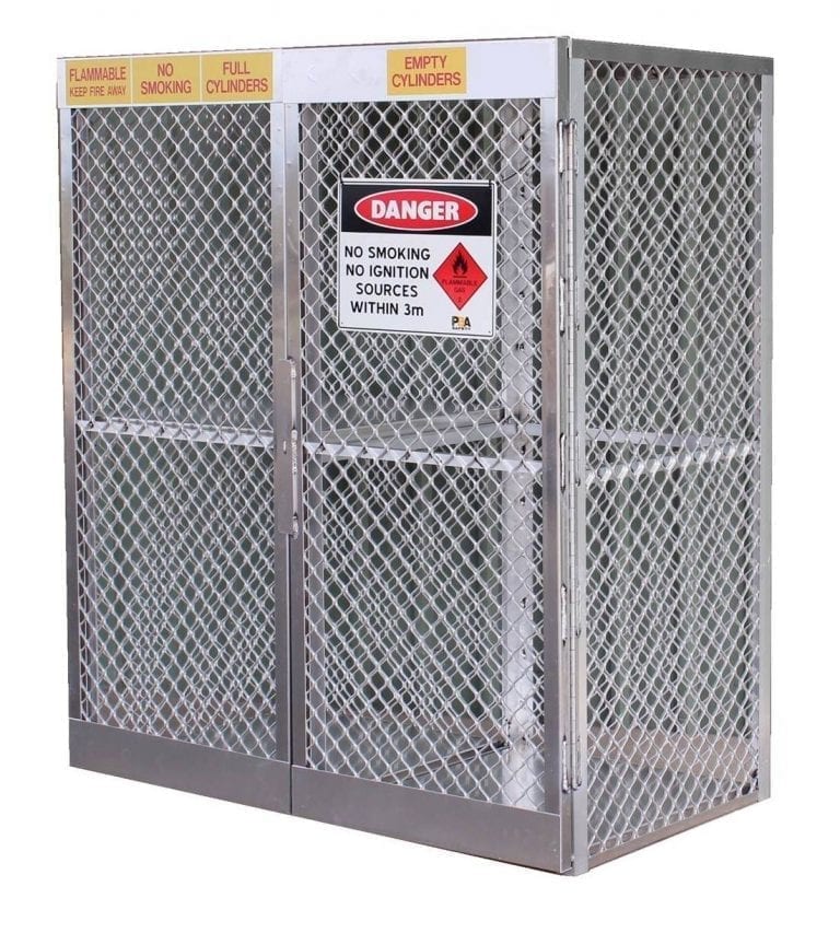 Gas Cylinder Storage Cages Aluminium - Materials Handling