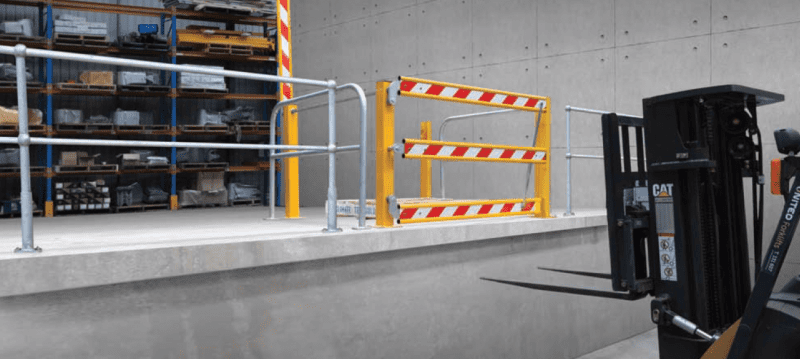 Gates Mezzanine Safety Forklift Loading - Materials Handling