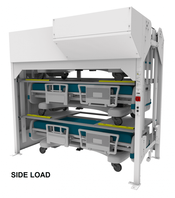 Hospital Bed Stacker Storage BedLift - Materials Handling