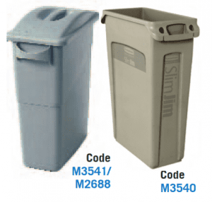Waste Containers and Tops Slim Jim - Materials Handling