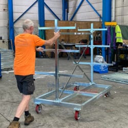 Pipe Trolley Storage Rack - Materials Handling