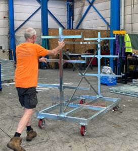 Pipe Trolley Storage Rack - Materials Handling