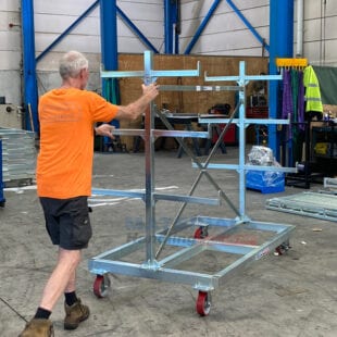 Pipe Trolley Storage Rack - Materials Handling