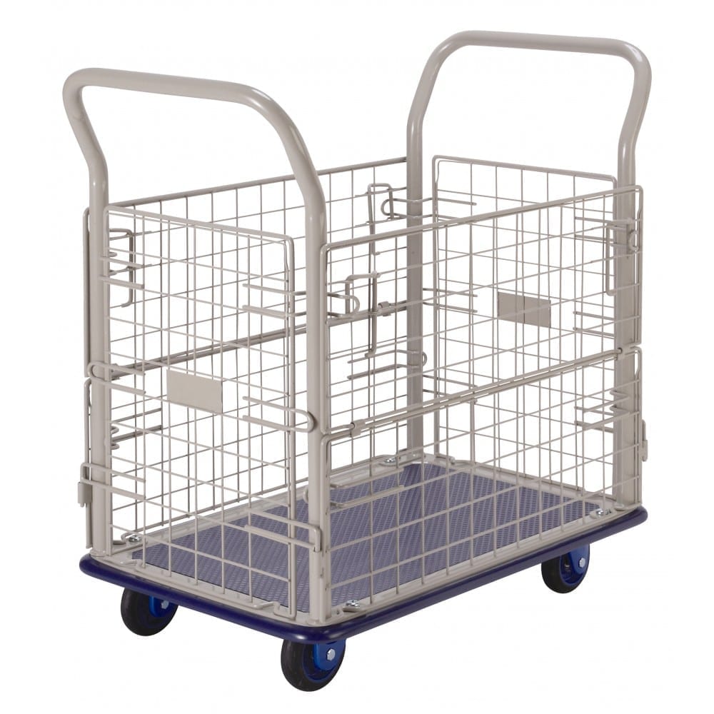 Platform Trolleys Mesh Sides Removeable Prestar - Materials Handling
