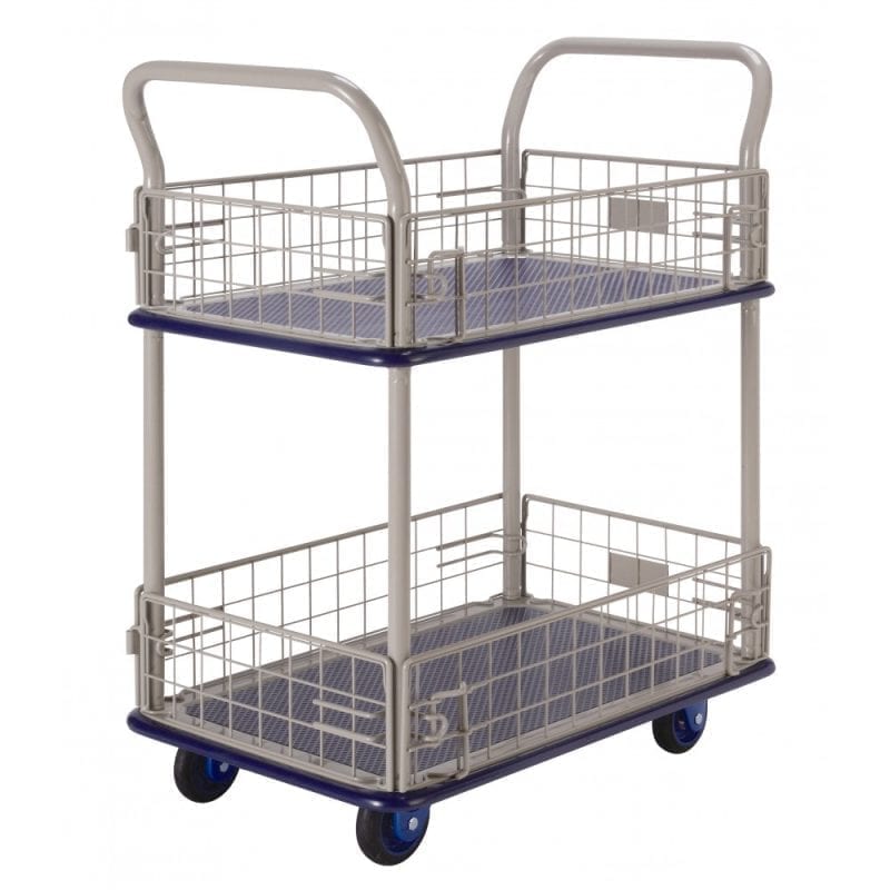 Prestar Platform Trolleys - Removeable Mesh Sides - Materials Handling
