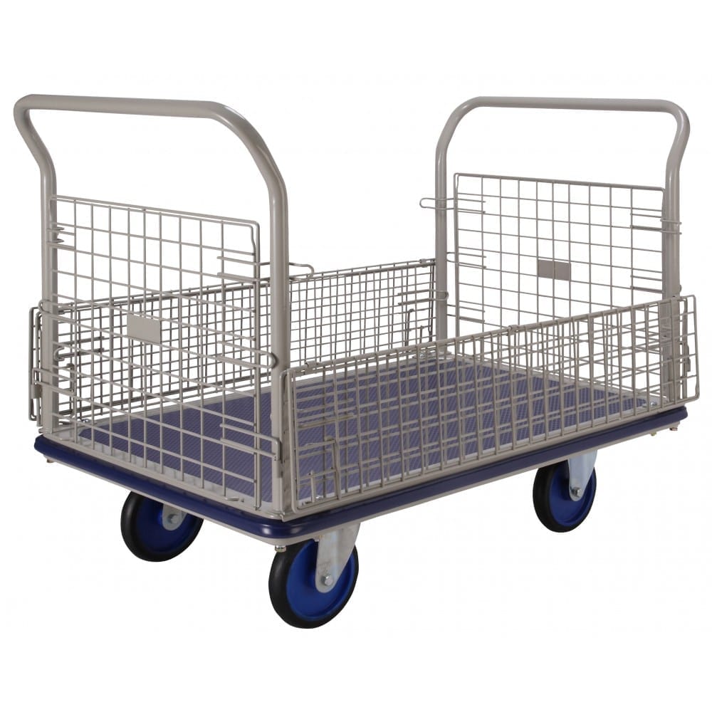 Prestar Platform Trolleys - Removeable Mesh Sides - Materials Handling