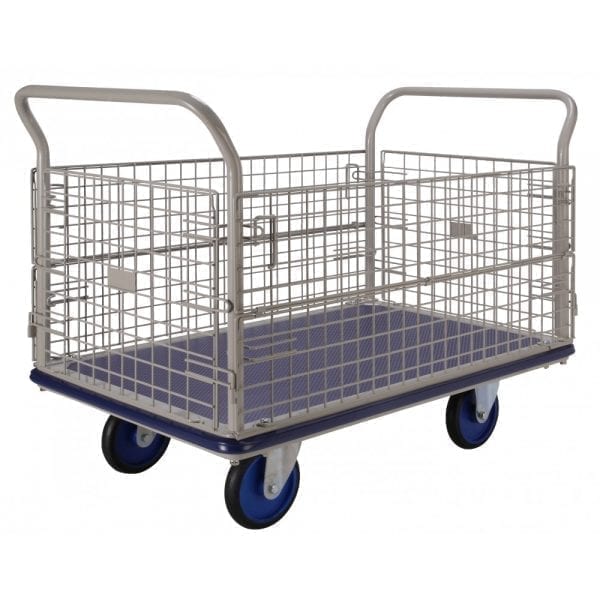 Platform Trolleys Mesh Sides Removeable Prestar - Materials Handling