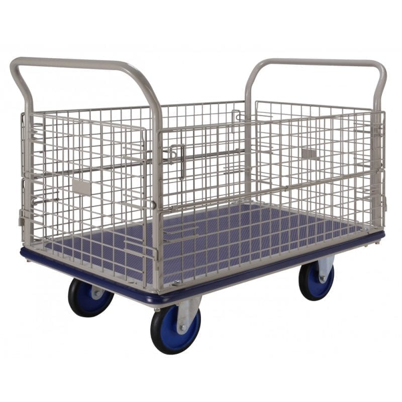 Platform Trolleys Mesh Sides Removeable Prestar - Materials Handling