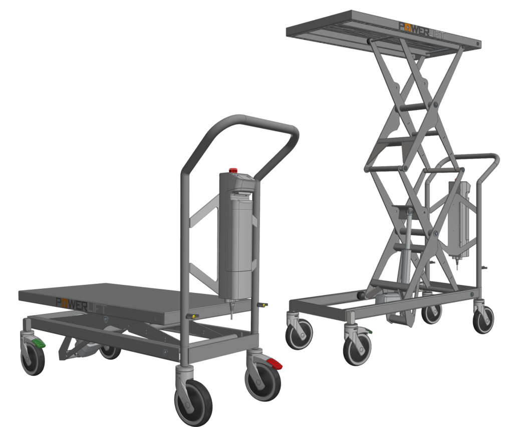 Manual Double Scissor Lift Trolley Advance Trolleys
