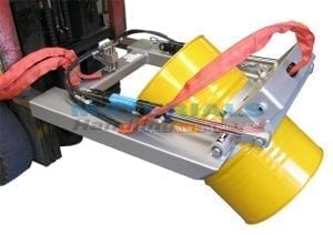 Drum Lifter Rotator Forklift Mounted Hydraulic - Materials Handling
