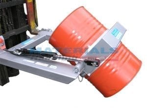 Drum Lifter Rotator Forklift Mounted Hydraulic - Materials Handling