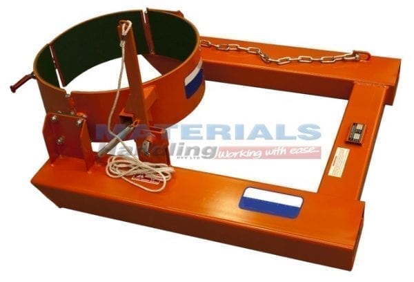 Forklift Mounted Manual Drum Dumper - Materials Handling
