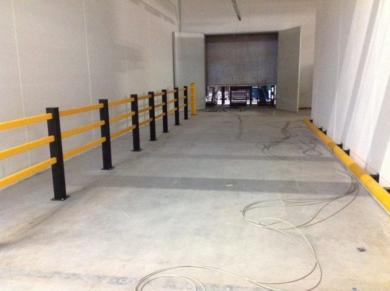 Flex Impact Polymer Safety Handrails - Materials Handling