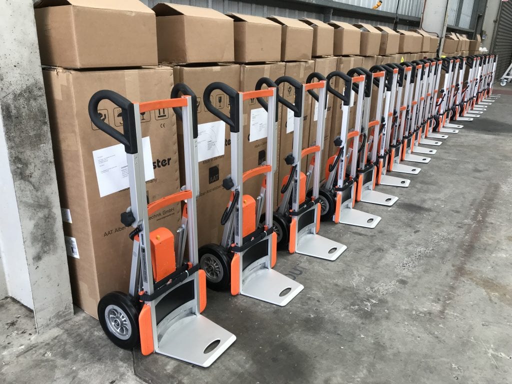 Stair Climbing Trolleys for Defence - Materials Handling