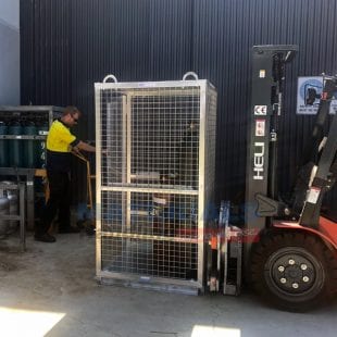 Gas Cylinder Lifting Cage - Secure - Materials Handling