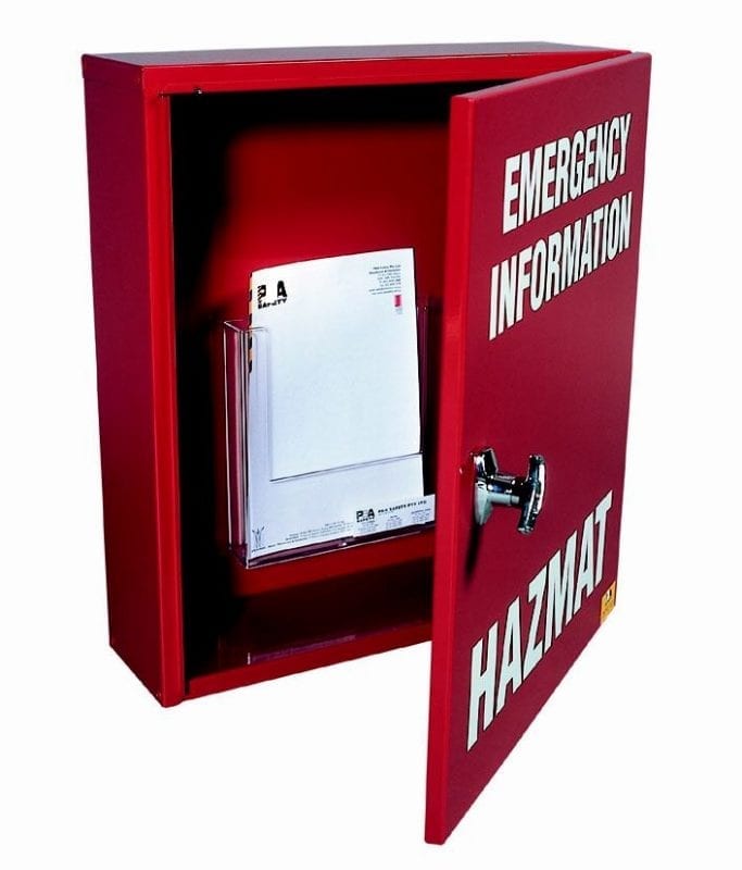 Hazmat Emergency Manifest Storage Cabinet - Materials Handling