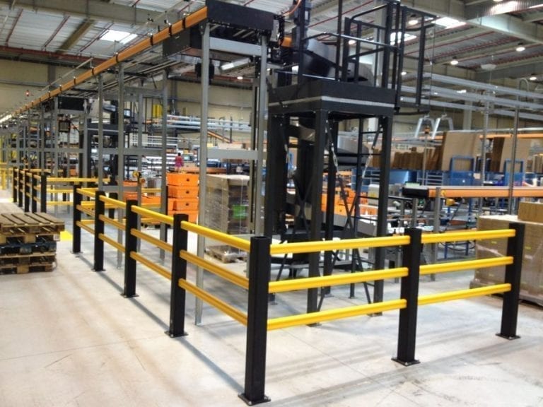 Flex Impact Polymer Safety Handrails - Materials Handling