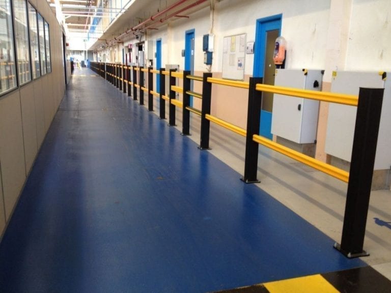 Flex Impact Polymer Safety Handrails - Materials Handling