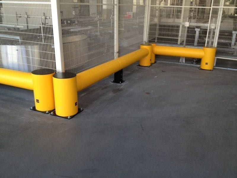 Flex Impact Polymer Traffic Barriers - Materials Handling