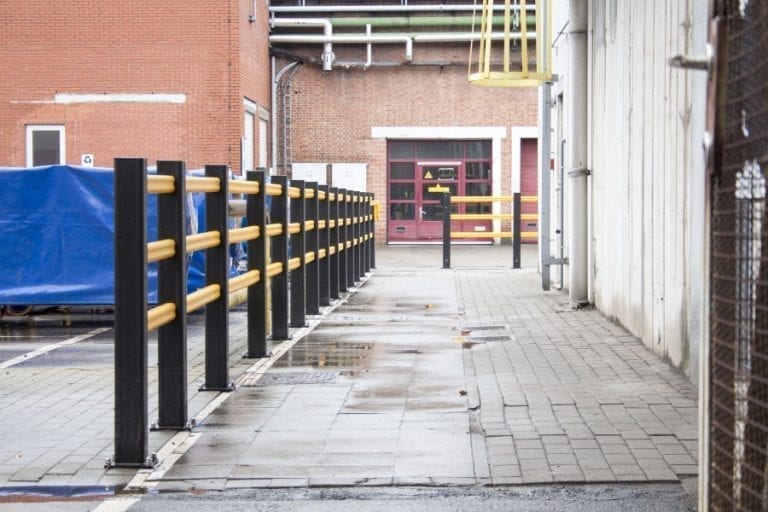 Flex Impact Polymer Safety Handrails - Materials Handling