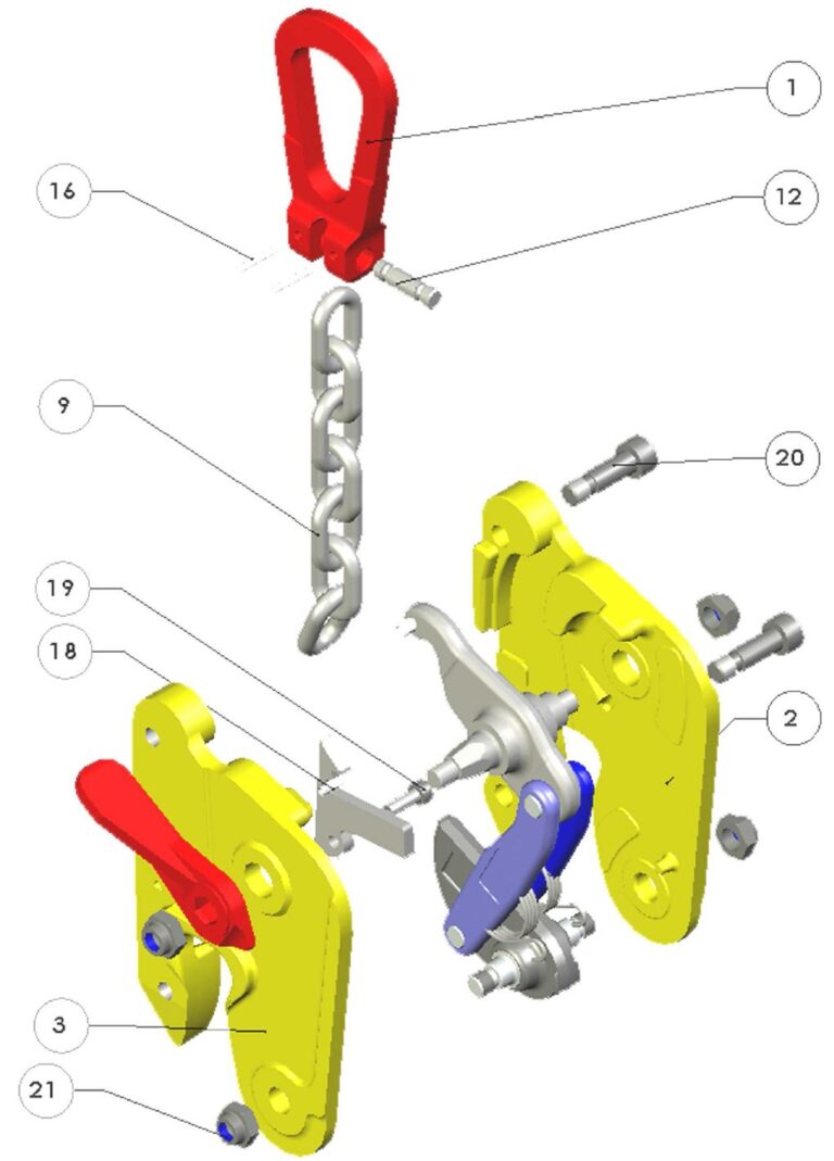 Lifting Clamp Constant Contact Grip - Materials Handling