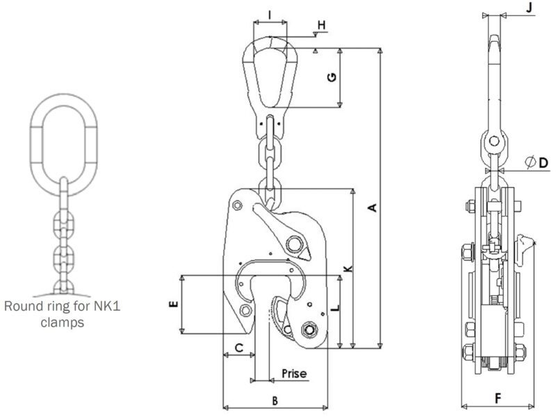 Lifting Clamp Constant Contact Grip - Materials Handling