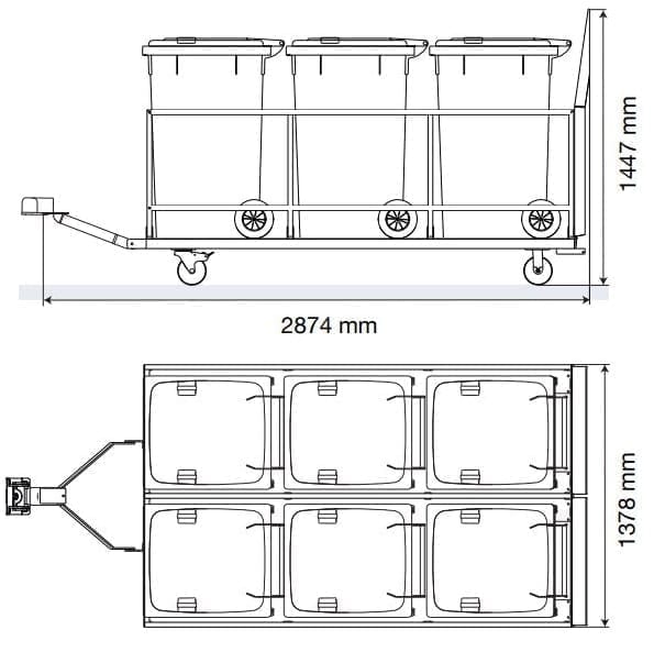 Wheelie Bin Trolleys - Materials Handling