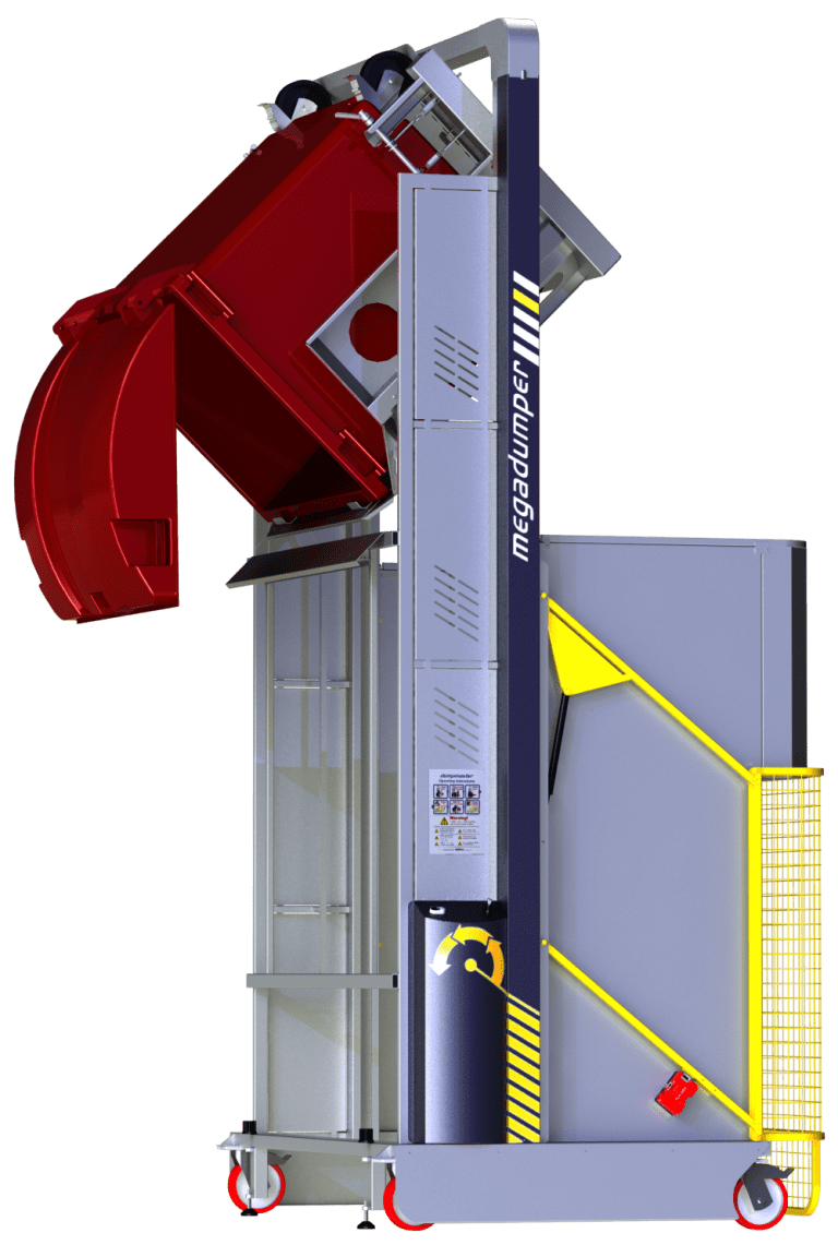 Wheelie Bin Tippers for 660/1100 L Bins MegaDumper - Materials Handling