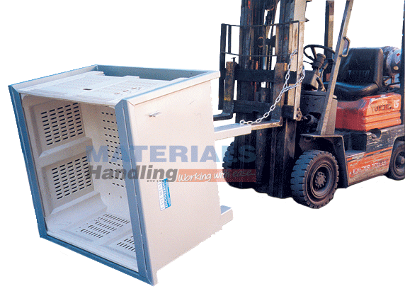 Forklift Mounted Bin Tipper - Mechanical - Materials Handling