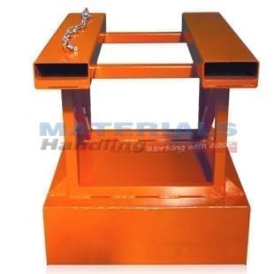 Waste Bin Compactor Forklift Attachment - Materials Handling
