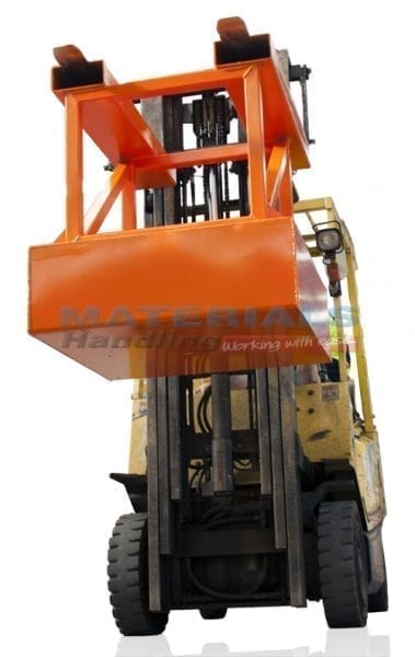 Waste Bin Compactor Forklift Attachment - Materials Handling