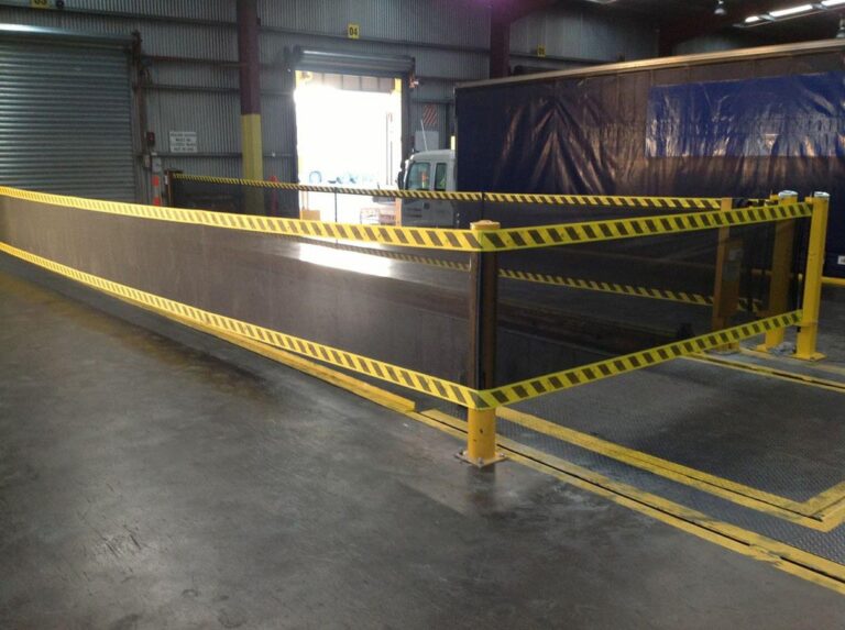 Retractable Barriers SpanGuard Mesh Safety Barrier - Materials Handling