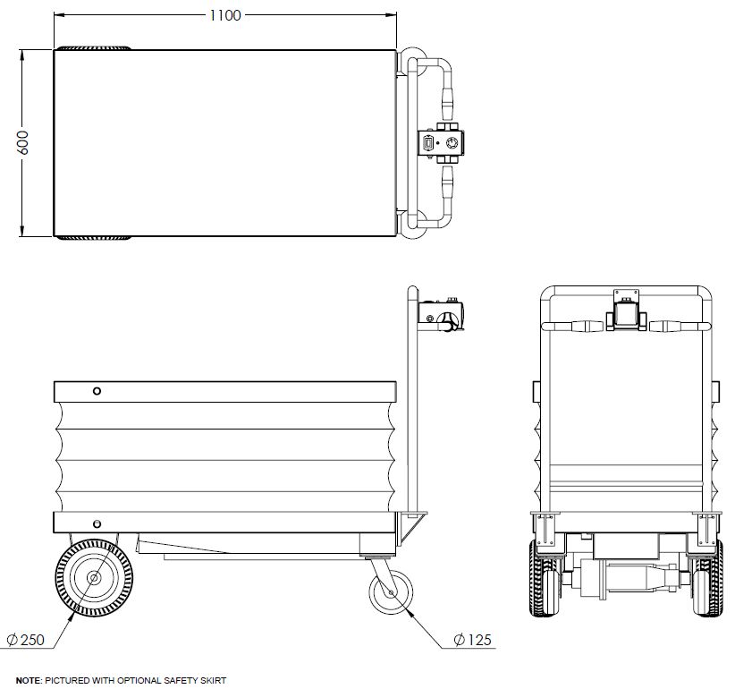 Powered Lift and Drive Scissor Trolleys - Materials Handling