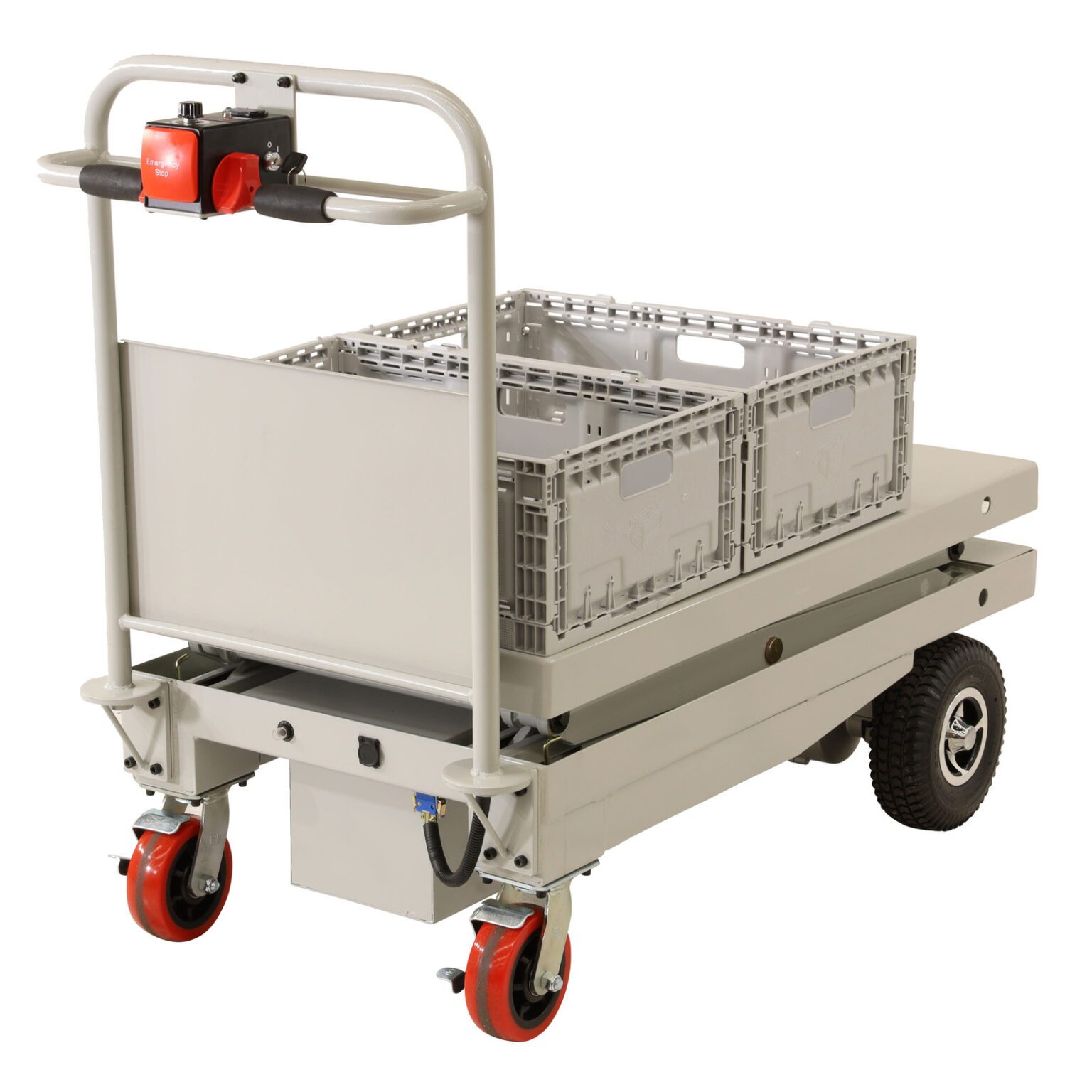 Scissor Lift Trolleys - Powered Lift and Drive - Materials Handling