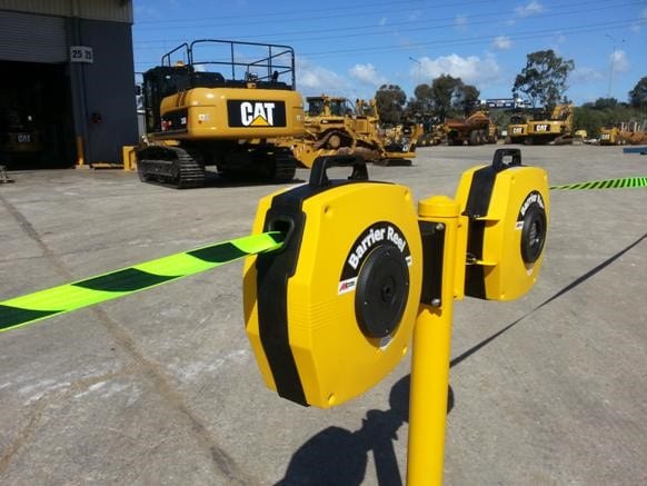 Retractable Barriers Safety Barrier Reel | Materials Handling