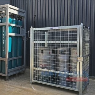 Gas Cylinder Storage Cages - Materials Handling | Storage Cage Experts
