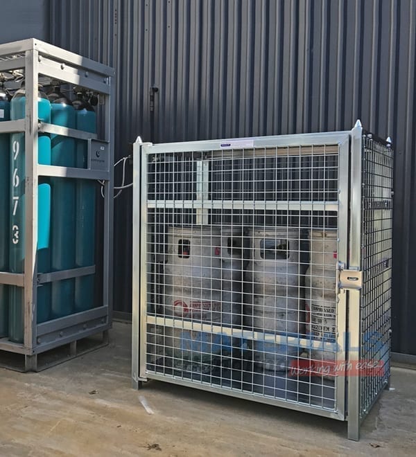 Gas Cylinder Storage Cages - Materials Handling | Storage Cage Experts