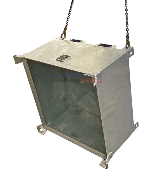 Tipping Bins Forklift Mounted and Crane Lifting | Materials Handling