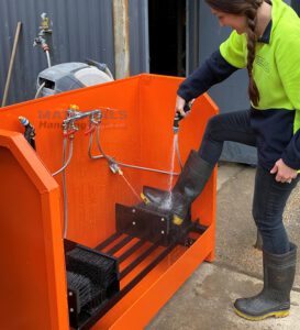 Boot Wash Cleaning Station - Materials Handling