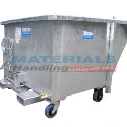 Tipping Bins Forklift Mounted Lever Release - Materials Handling