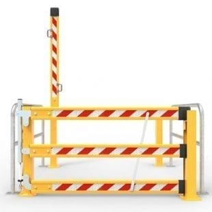 Gates Mezzanine Safety Forklift Loading - Materials Handling