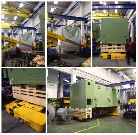 Powered Trolley Heavy Load Movers - Materials Handling