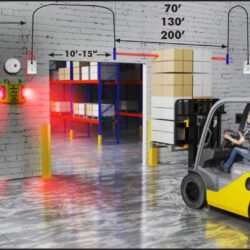 Collision Alert Sensors Overhead Hazard - Materials Handling
