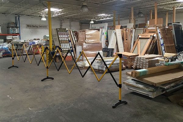 Retractable Barriers Port-A-Guard Portable | Materials Handling