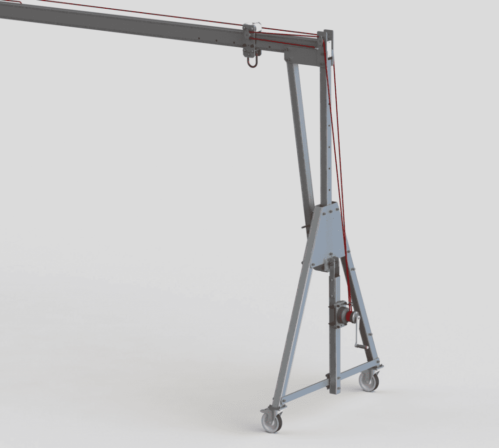 Materials Handling | mobile aluminium gantry crane